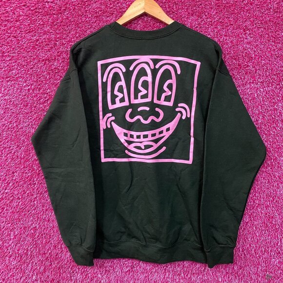 keith haring | Shirts | Keith Haring Three Eyed Smiling Monster Sweater ...